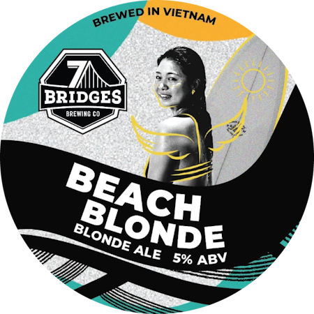 7 Bridges Brewing Co. - Beach Blonde - Blonde Ale 20L Talos Keg (A type ...